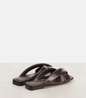 Bottega Veneta Riva Leather Sandals