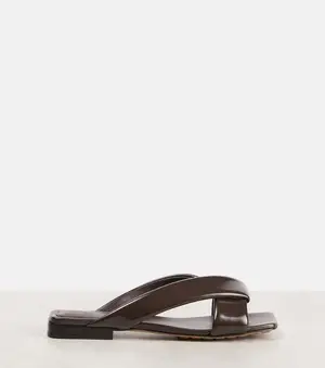 Bottega Veneta Riva Leather Sandals