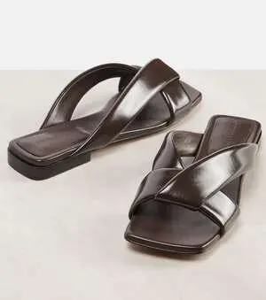 Bottega Veneta Riva Leather Sandals