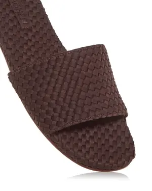 NAGHEDI St. Barths Slide Sandals - Brown