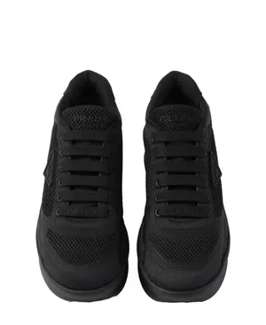 Prada Re-nylon And Mesh Fabric Sneakers - Black