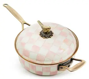 MACKENZIE-CHILDS Check 3 Qt. Saute Pan - One-color