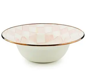 MACKENZIE-CHILDS 40oz. Enamel Check Serving Bowl - One-color