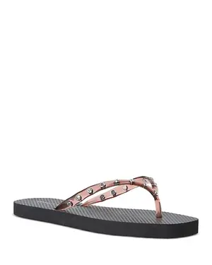 LOEFFLER RANDALL Flip Flop Sandals - Brown/black
