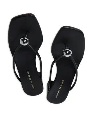 LOEFFLER RANDALL Odessa Leather Sandals - Black