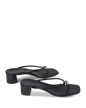 LOEFFLER RANDALL Odessa Leather Sandals - Black