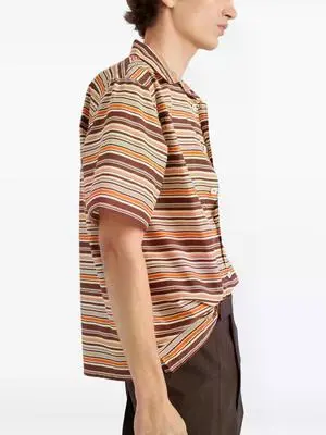 Prada Striped Bowling Shirt