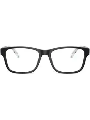 Emporio Armani Rectangle Frame Eyeglasses - Black