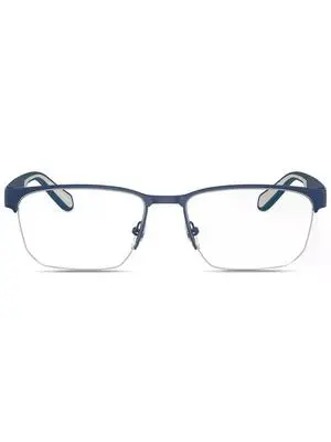 Emporio Armani Logo-engraved Glasses - Blue