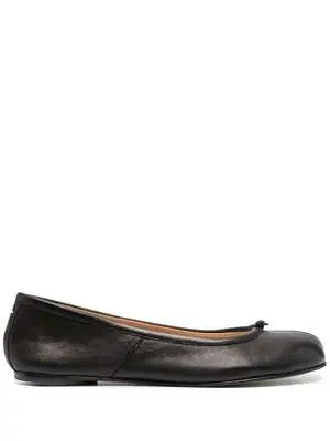 MAISON MARGIELA Nappa Leather Tabi Ballerinas - Black