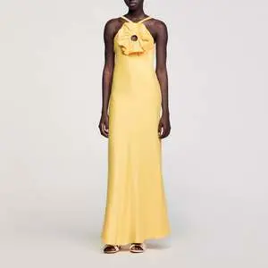 Sandro Floral Detail Maxi Dress