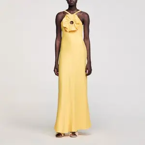 Sandro Floral Detail Maxi Dress