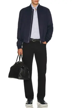 Zegna Oasi Lino Bomber - Navy Blue