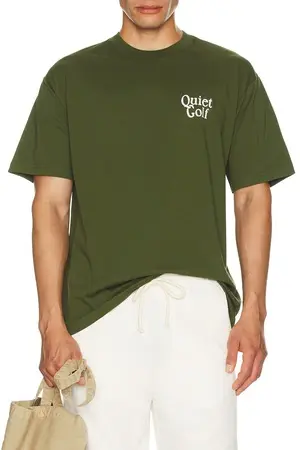 QUIET GOLF Heritage Stack Tee