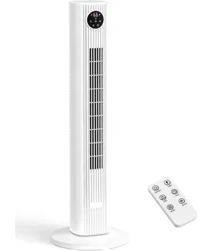 COWSAR Tower Fan For Bedroom - White