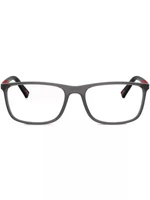 Prada Ps 03qv Rectangle-frame Glasses - Grey