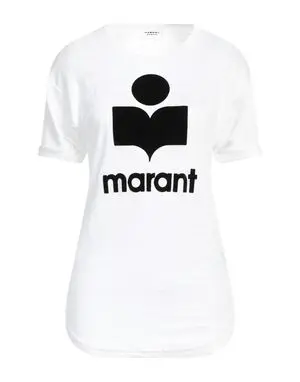 MARANT ETOILE Linen T-shirt - White