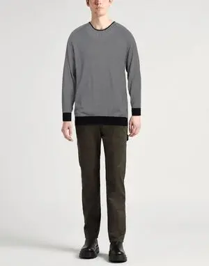 LARDINI Striped Knit Crewneck Sweater