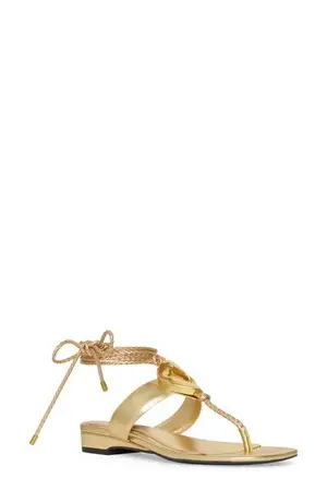 Rebecca Minkoff Ankle Wrap Sandal - Gold
