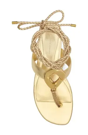 Rebecca Minkoff Ankle Wrap Sandal - Gold