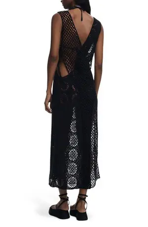 Desigual Open Kit Cover-up Maxi Wrap Dress