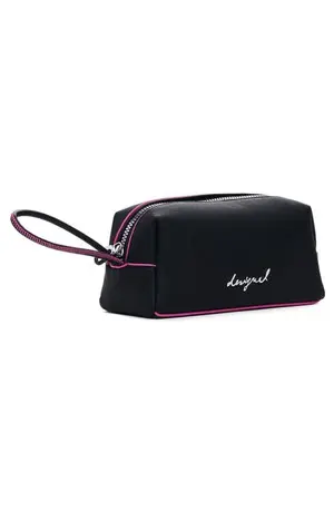 Desigual Faux Leather Wristlet - Black