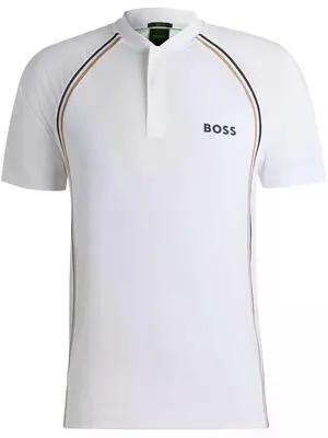 BOSS Logo-print Polo Shirt - White