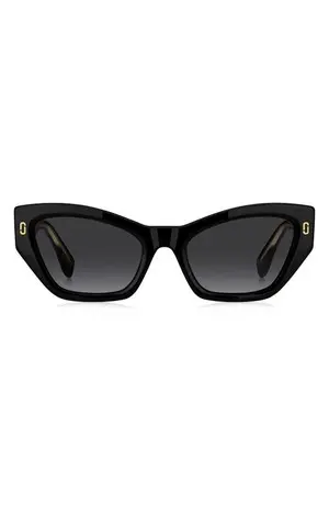 Marc Jacobs 54mm Logo Cat Eye Sunglasses Black
