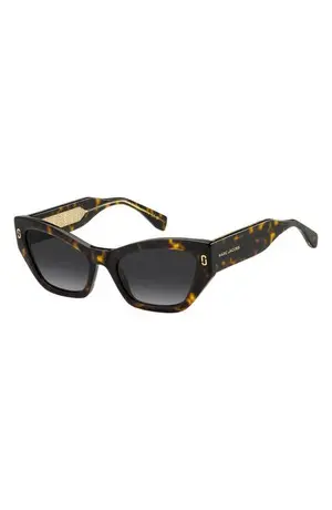 Marc Jacobs 54mm Logo Cat Eye Sunglasses - Havana