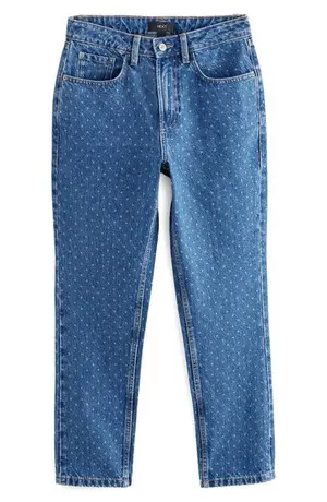 NEXT Polka Dot Straight Leg Jeans