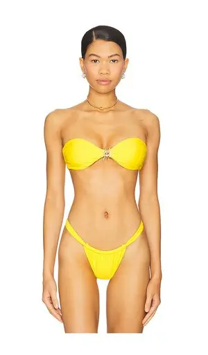 LOVERS AND FRIENDS Freya Bikini Top - Mustard Yellow