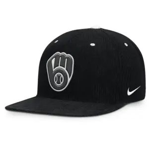 Nike Milwaukee Brewers Mlb Pro Adjustable Hat - Black