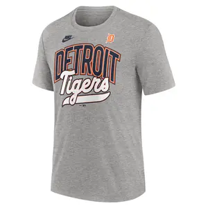 Nike Detroit Tigers Cooperstown Retro Mlb T-shirt - Grey