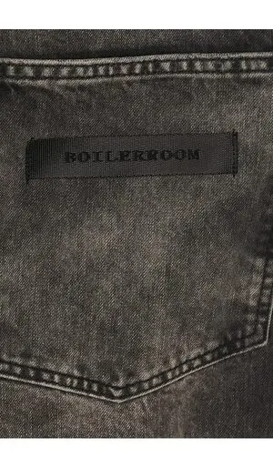 BOILER ROOM Cut Off Denim Shorts