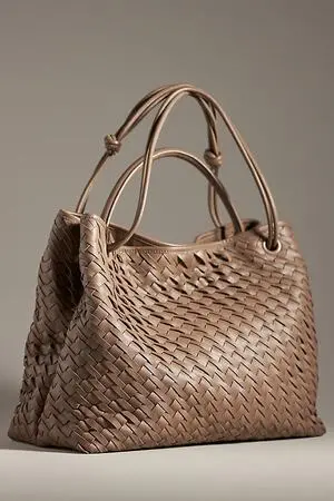 Walter Baker Woven Leather Tote - Tan