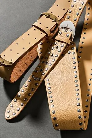 Free People Studded Hip Belt - Wheat Fields