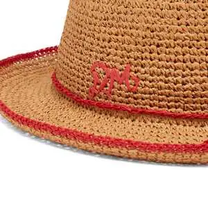 DAMSON MADDER Roll Back Raffia Hat
