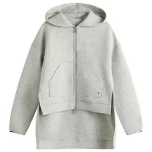 STEL Split Hem Zip Up Hoodie