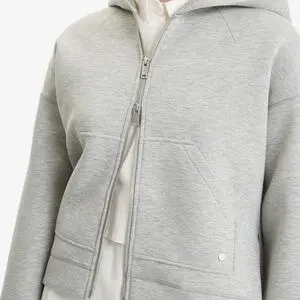 STEL Split Hem Zip Up Hoodie