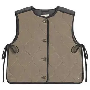 STEL Contrast Quilted Vest