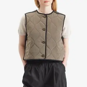 STEL Contrast Quilted Vest
