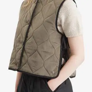 STEL Contrast Quilted Vest