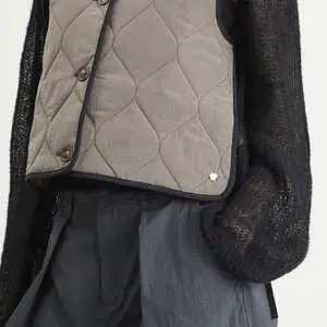 STEL Contrast Quilted Vest