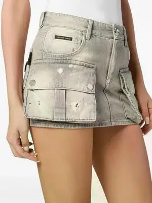 Philipp Plein Cargo Mini Skirt