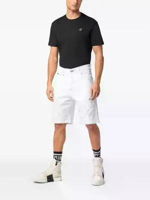 Philipp Plein Formentera Distressed Denim Shorts
