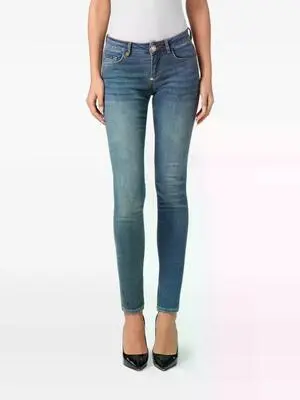 Philipp Plein Stretch-cotton Skinny Jeans - Blue