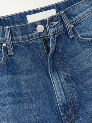 MOTHER The Headliner Sneak High-rise Wide-leg Jeans - Blue