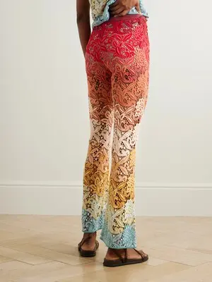 Etro Macramé Flared Pants