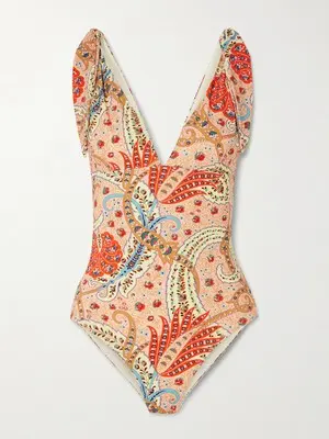 Etro Paisley-print Swimsuit - Pink