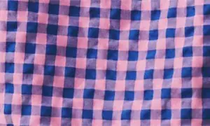 NEXT Gingham Seersucker Puff Sleeve Dress